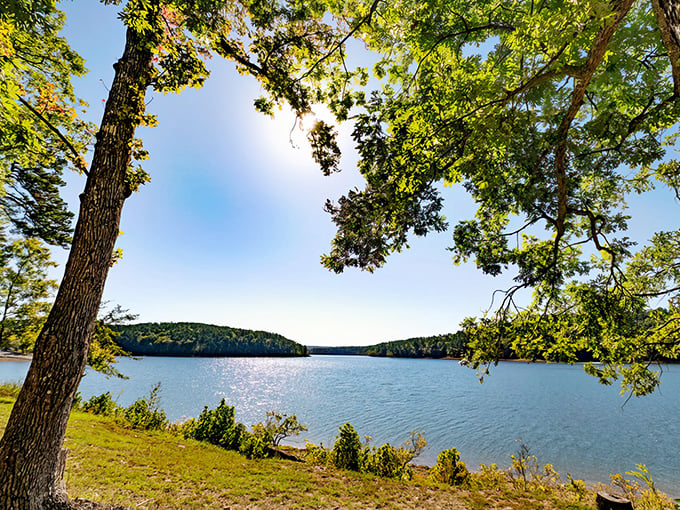 Lake views that make you question why you ever bothered with expensive beach vacations. This panorama beats any resort screensaver.