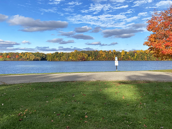 When autumn decides to show off at Seven Lakes, the result looks like someone spilled a painter's entire warm palette.