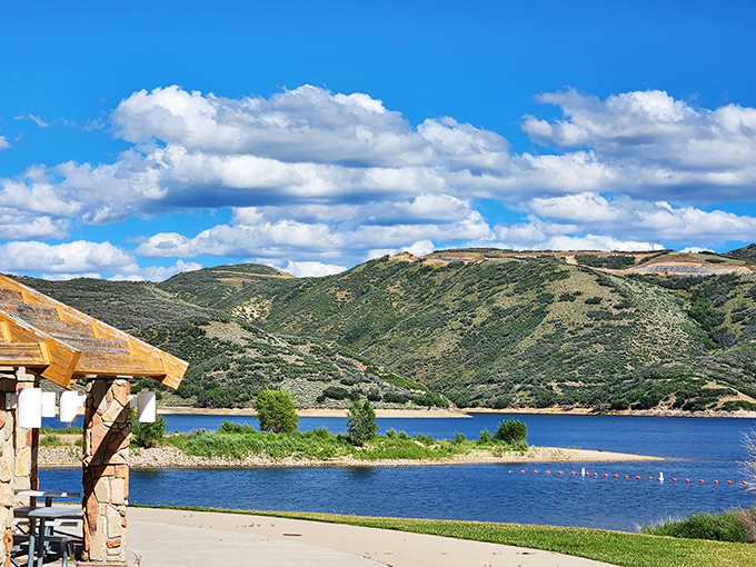 Paradise found where mountains meet water &ndash; this view alone is worth the drive from anywhere in Utah.