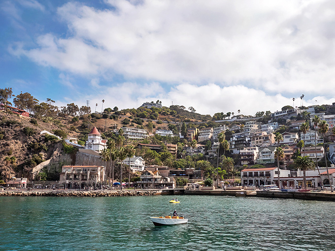 Avalon's harbor view could make a postcard jealous &ndash; a Mediterranean daydream where colorful homes cascade down hillsides to meet that impossibly blue water.