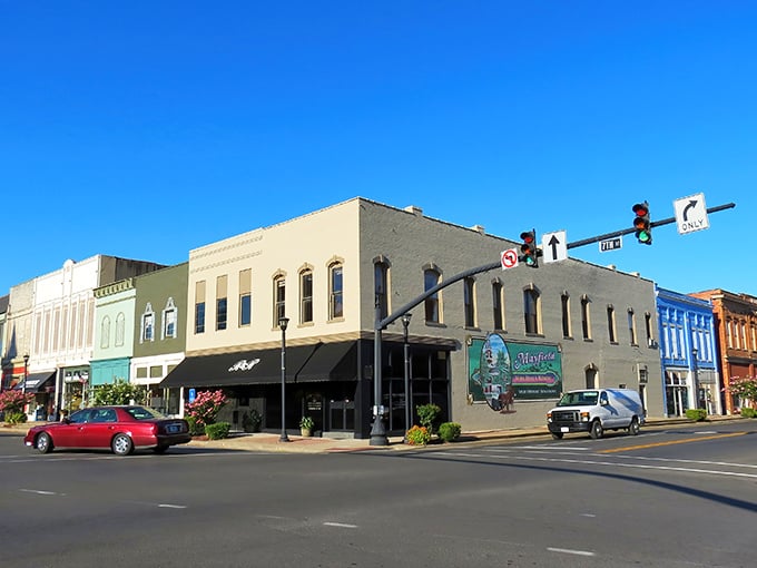 Downtown Mayfield's colorful storefronts stand like a lineup of old friends, each with its own personality and stories to tell.