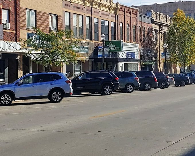 Historic brick storefronts stand shoulder to shoulder, offering the kind of Main Street charm that big cities spend millions trying to recreate.