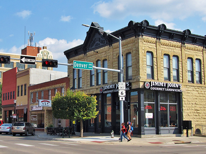 Hastings' downtown stretches before you like a Norman Rockwell painting come to life, where brick buildings whisper stories of simpler times and affordable living.