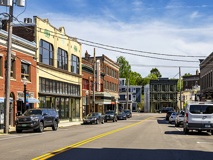 Downtown Westerly's historic buildings stand like colorful sentinels of small-town charm, where brick and character have thankfully triumphed over cookie-cutter development.