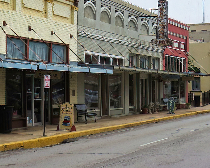 Brenham's historic downtown storefronts stand like a time capsule with modern amenities tucked behind those charming awnings and vintage facades.
