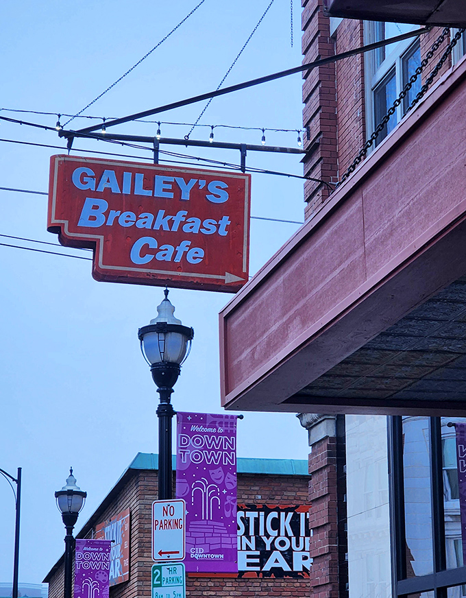 That iconic red sign isn't just pointing you to breakfast&mdash;it's directing you toward pure morning bliss.