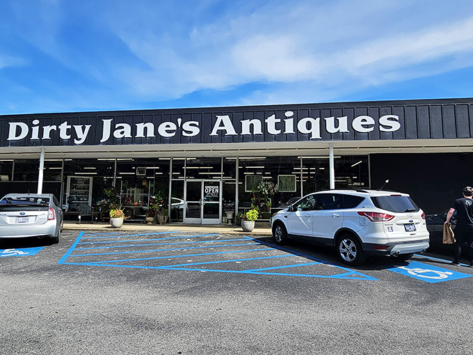 The bright blue storefront of Dirty Jane's beckons like a portal to the past. One step inside and you'll forget what century you're in. 