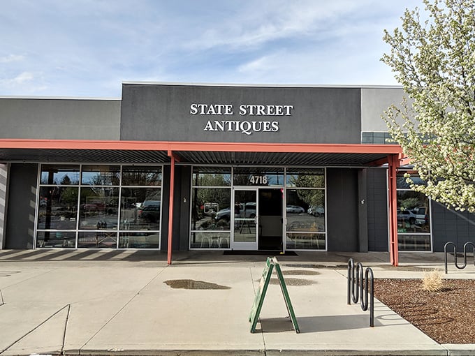 State Street Antiques welcomes treasure hunters with its unassuming exterior. Behind those doors lies a wonderland of history waiting to be discovered.