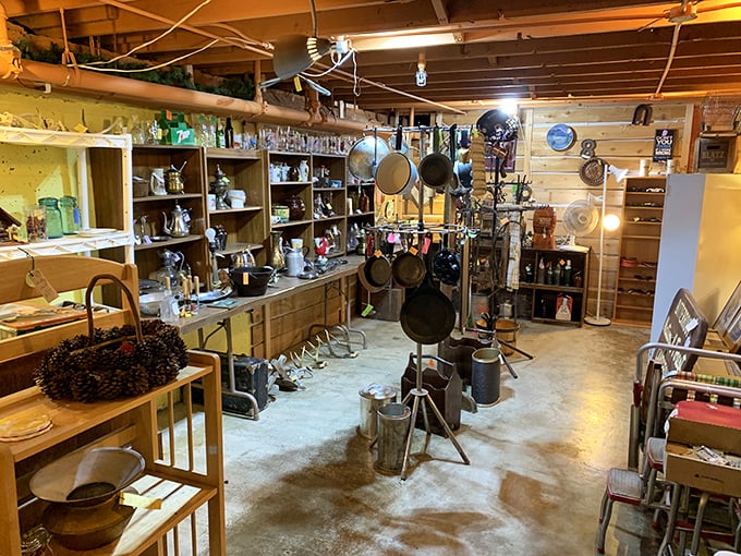 This vintage kitchen collection isn't just cookware&mdash;it's a museum of meals past, where copper kettles whisper recipes from another era.