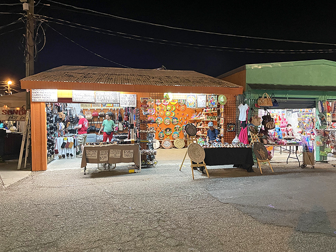 Night shopping takes on a magical quality at Tanque Verde, where treasures await under the desert stars.
