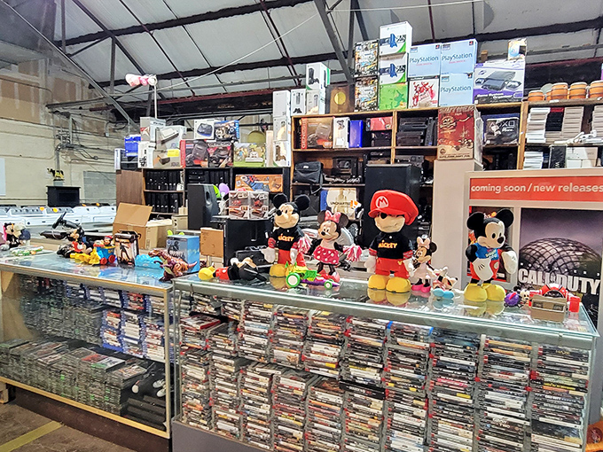 Vintage toys and classic video games create a nostalgic paradise for collectors of all ages at the Flowood Antique Flea Market.