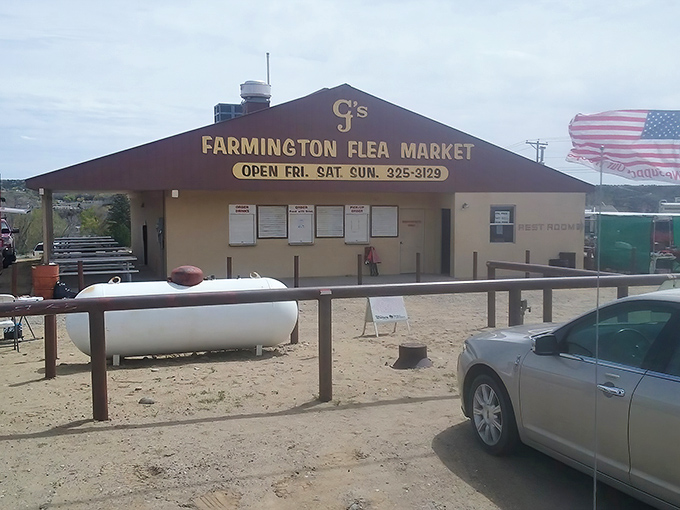 Tables laden with treasures stretch toward the horizon at Farmington Flea Market, where one person's castoffs become another's prized possessions.