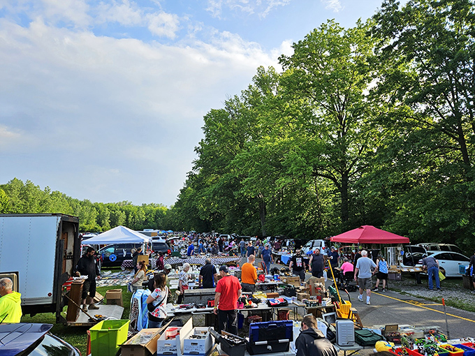 The unassuming atmosphere of Jamie's Flea Market belies the treasure trove within. Like a Midwestern Narnia, this spot has been transporting Ohioans to wonderland for over four decades.