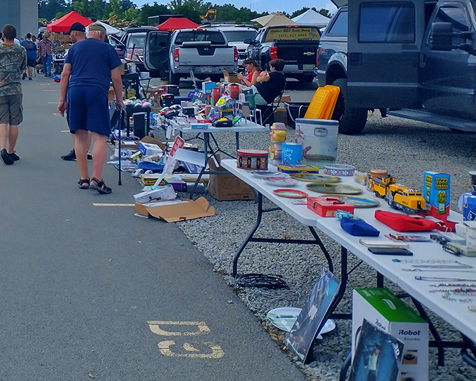 Every table tells a story. This one's narrative involves vintage toys, household gadgets, and that thing you didn't know you needed.
