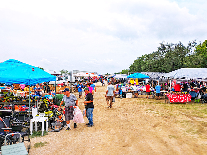 The grand bazaar of Pearland stretches before you like a treasure map waiting to be explored, colorful tents beckoning with promises of undiscovered gems.