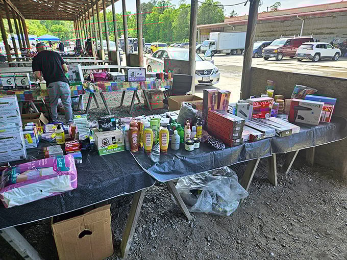 The covered stalls at Jefferson Flea Market offer everything from household essentials to unexpected treasures. Bargain hunting nirvana under one sprawling roof!