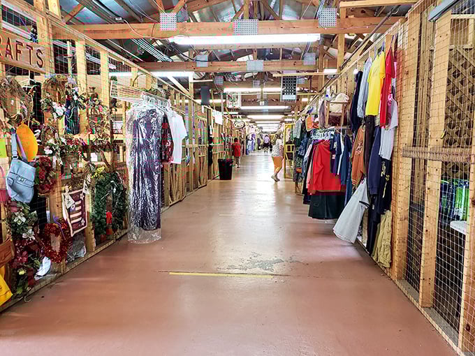 Long corridors of possibility stretch before you at Capitol Flea Market, where every booth holds the potential for that perfect find you never knew you needed.