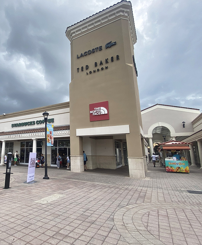 Luxury brands without the luxury prices &ndash; Lacoste, Ted Baker, and North Face beckon shoppers into a Mediterranean-styled bargain paradise.