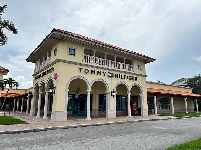 The Florida Keys Outlet Marketplace exterior combines vacation vibes with serious shopping potential &ndash; paradise with price tags attached.