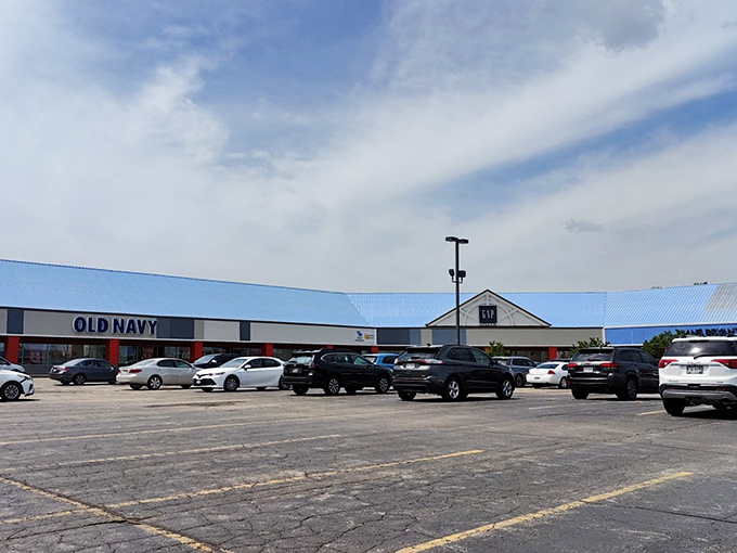 Same view, different dreams. One shopper sees a parking spot close to Nike, another envisions the Coach purse that's about to change everything.