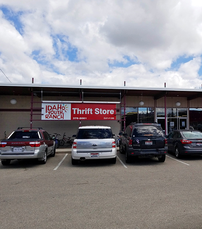 The unassuming exterior of Idaho Youth Ranch Thrift Store hides a treasure trove within. Like a poker player with a royal flush, it keeps its best cards hidden inside.