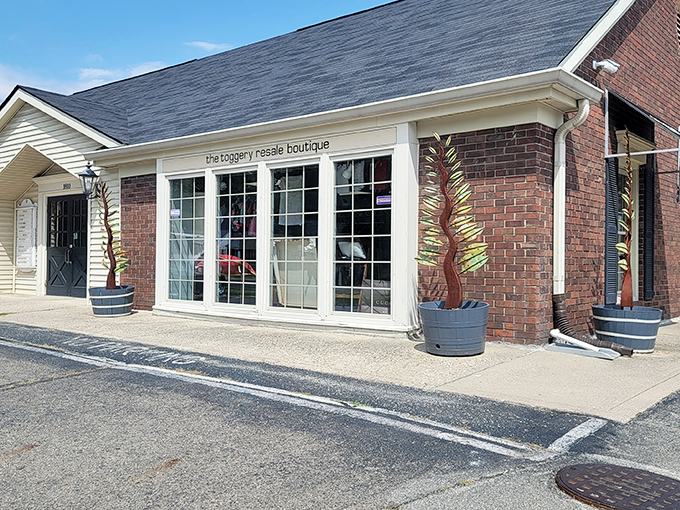 The fashion equivalent of finding a $20 bill in your winter coat pocket &ndash; The Toggery's exterior promises treasures within at prices that'll make your wallet smile.