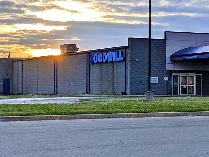 That iconic blue signage isn't just advertising&mdash;it's a beacon calling treasure hunters to their happy place in Lansing.