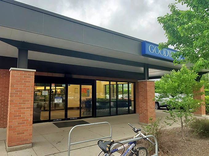 The unassuming facade of Missoula's Goodwill hides a universe of possibilities within. Like a secondhand Narnia, adventure awaits beyond those glass doors.