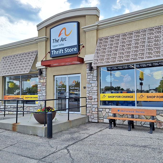 The welcoming facade of The Arc beckons bargain hunters with its "Shop for Change" mantra&mdash;where retail therapy meets community purpose.