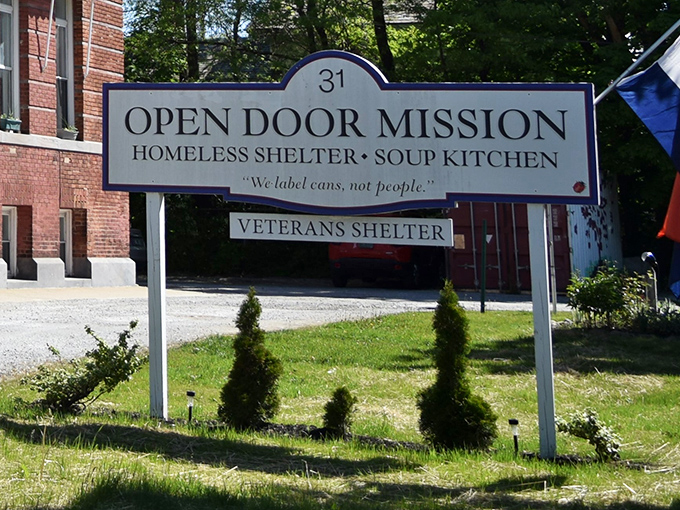 The welcoming sign says it all: "We label cans, not people." This Rutland institution serves the community in more ways than one.