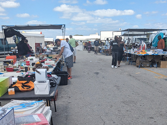 The art of the deal in full swing! Vendors and treasure hunters engage in the time-honored dance of haggling, where every nod brings you closer to victory.