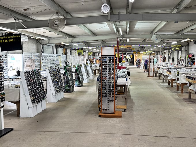 Sunglasses paradise! Where Florida's brightest sun meets fashion's coolest shades, all under one gloriously air-conditioned roof.