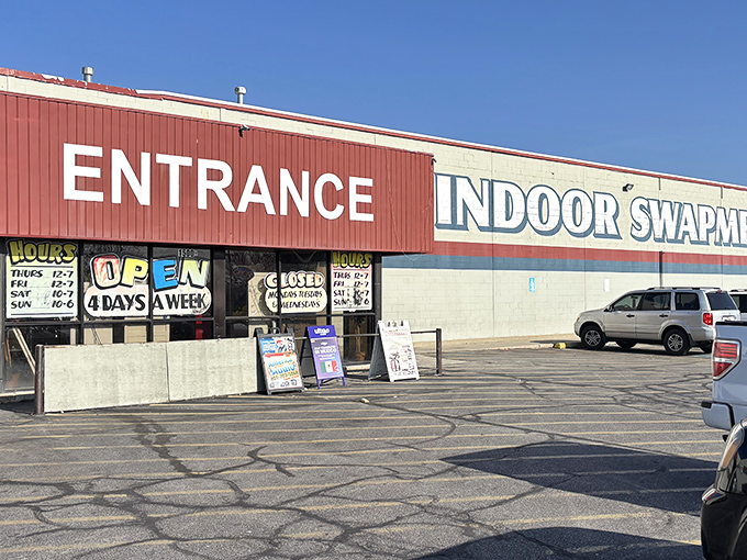 The classic "Salt Lake's" signage has become a beacon for bargain hunters and collectors alike&mdash;retail archaeology at its finest.