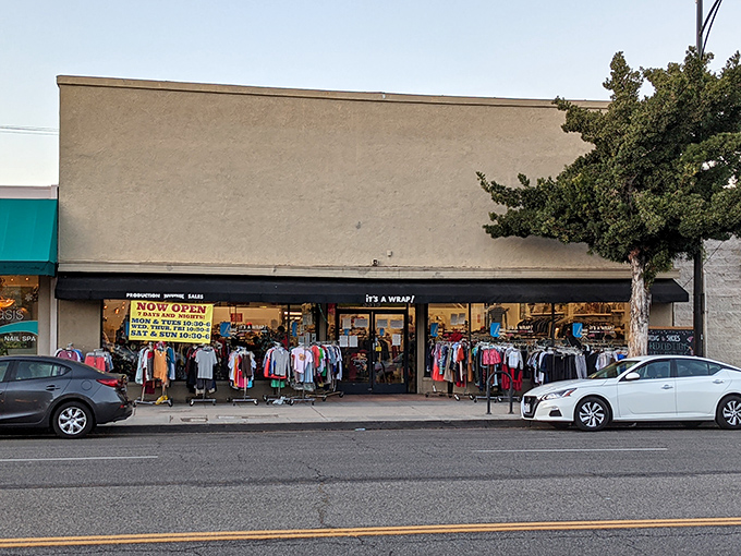 The unassuming storefront of It's A Wrap Production in Burbank hides a treasure trove of Hollywood history waiting to be discovered and worn home.