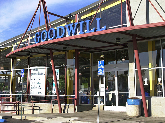 The unassuming entrance to treasure-hunting paradise. Behind these doors, retail therapy meets social conscience in the most delightful way possible.
