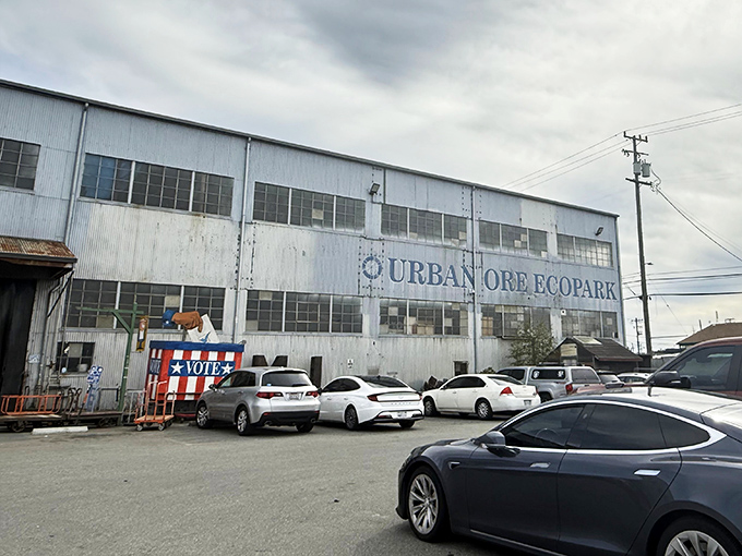 Urban Ore's industrial facade might not scream "retail paradise," but that corrugated metal hides a universe of possibilities inside.