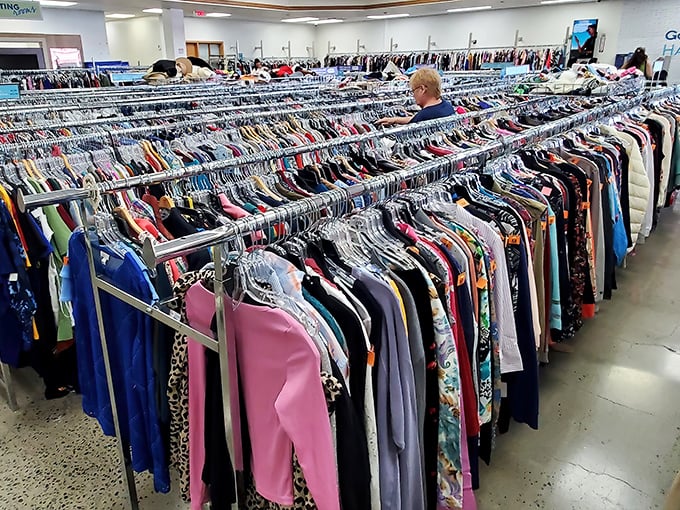 Rack after rack of fashion possibilities stretching to the horizon &ndash; this isn't just shopping, it's a treasure hunt with sleeves.