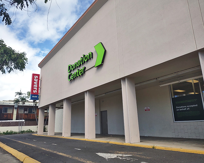 The iconic Savers storefront on South King Street stands like a beacon of bargain hope in Honolulu's retail landscape.