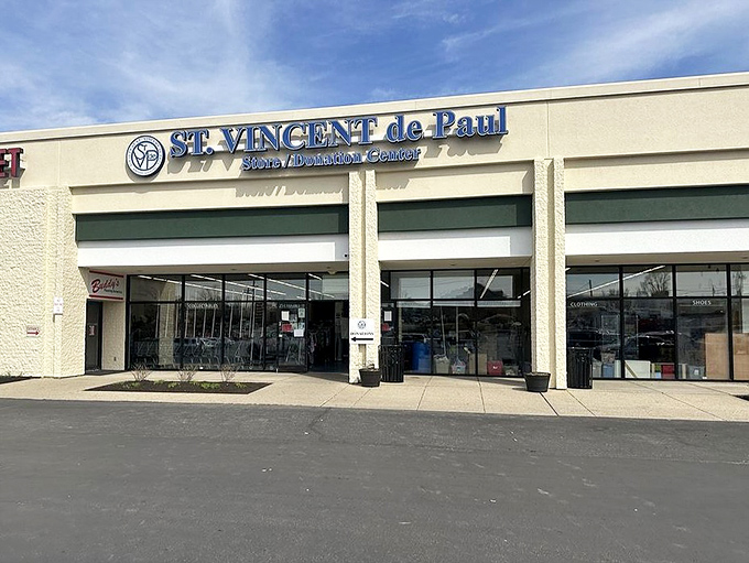 The entrance beckons like a portal to bargain paradise, where your wallet can finally exhale with relief.