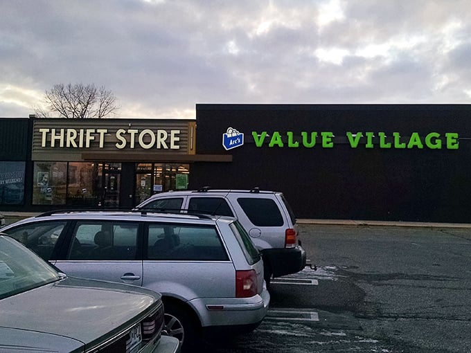 The unassuming storefront belies the treasure trove within. Arc's Value Village in New Hope stands ready to transform bargain hunters into triumphant collectors.