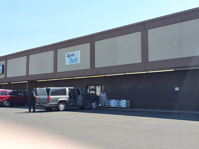 The unassuming exterior of Rethink Thrift belies the wonderland of treasures waiting inside. Montana's bargain hunters know where the real action happens.