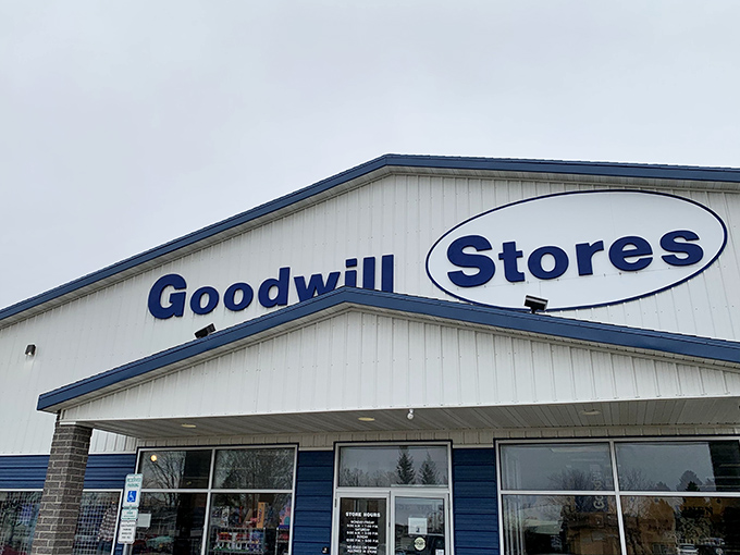 That blue and white facade isn't just a storefront&mdash;it's the gateway to discovering someone else's excellent taste on your budget.