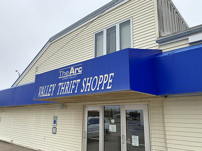 That iconic blue awning isn't just a sign&mdash;it's a beacon of bargain-hunting hope in Grand Forks, promising treasures within.