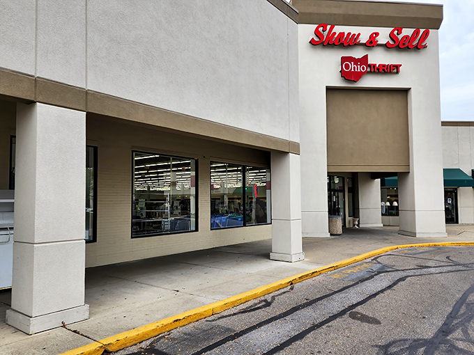 Ohio Thrift's sprawling fa&ccedil;ade might not scream "retail therapy," but inside lies the cure for both empty homes and overstuffed wallets.