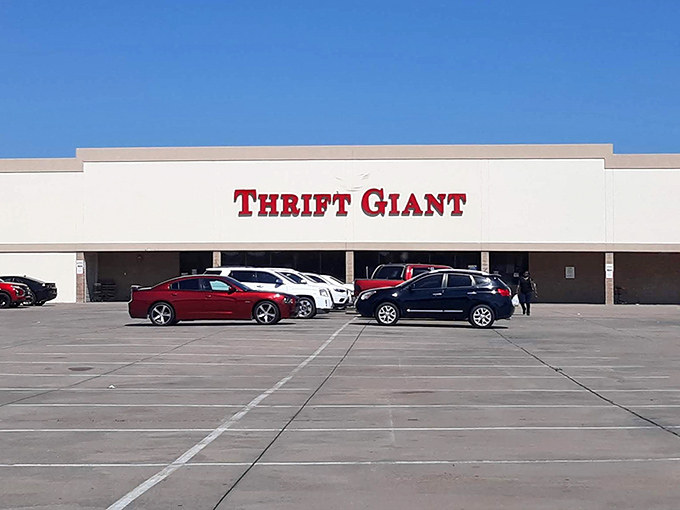 The unassuming exterior of Thrift Giant belies the wonderland of treasures waiting inside. Like a Vegas casino, time ceases to exist once you enter.