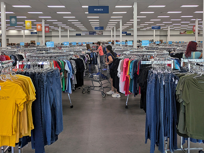 A textile ocean stretches before you&mdash;racks upon racks of possibilities where yesterday's fashion finds tomorrow's fashionista.