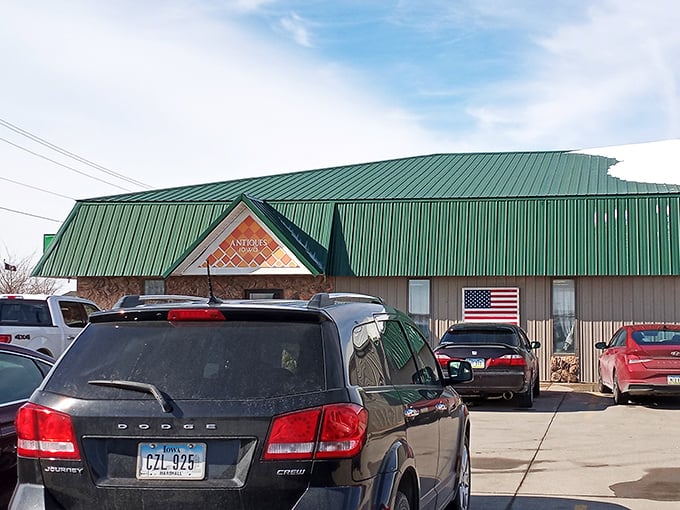 The green-roofed treasure chest of Story City beckons with its unassuming exterior. Like all great adventures, this one starts with a modest entrance that belies the wonders within.