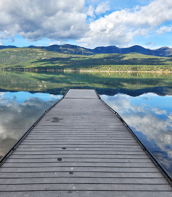 Mother Nature's masterpiece on full display. Those mountains reflecting in crystal-clear waters make even smartphone photographers look like Ansel Adams.