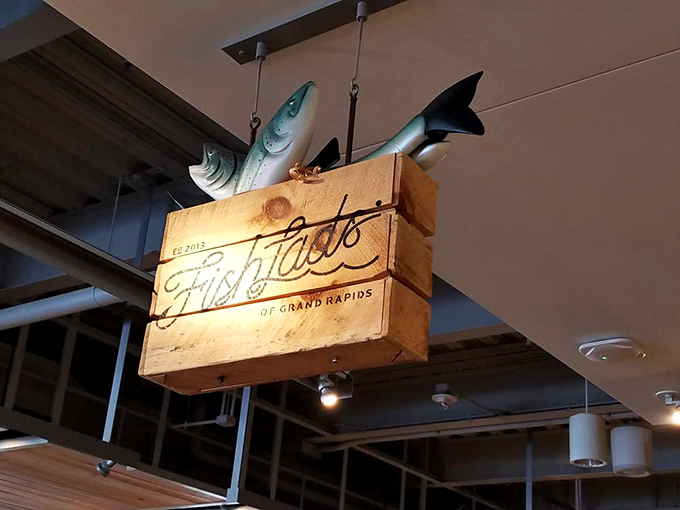 That wooden sign with the playful fish poking out says it all &ndash; unpretentious, straightforward, and promising something special swimming inside.