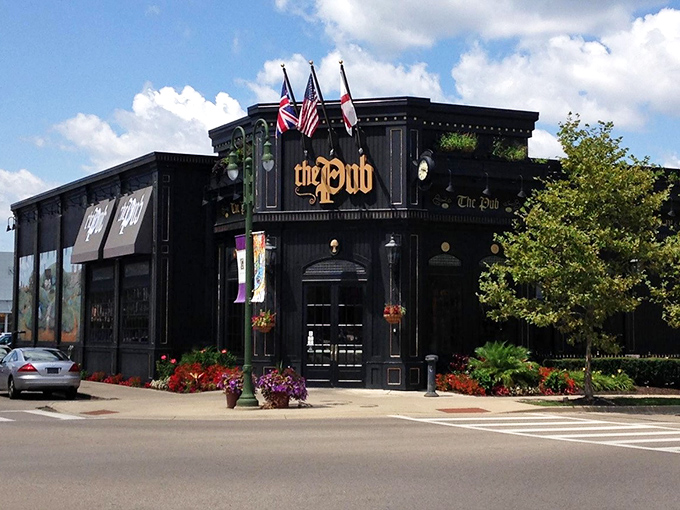 The unassuming exterior of The Pub hides a British culinary treasure. Like finding Narnia in a shopping center, but with better beer. 